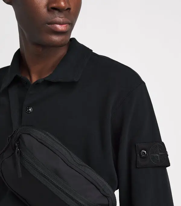 Stone Island Organic Cotton Polo Shirt - Black