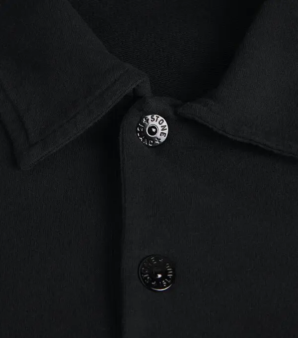 Stone Island Organic Cotton Polo Shirt - Black