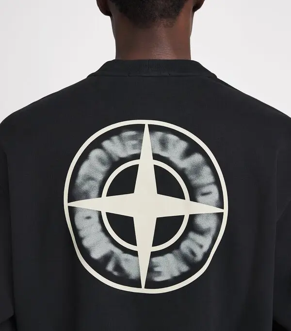 Stone Island Oversized Desert Print Sweatshirt