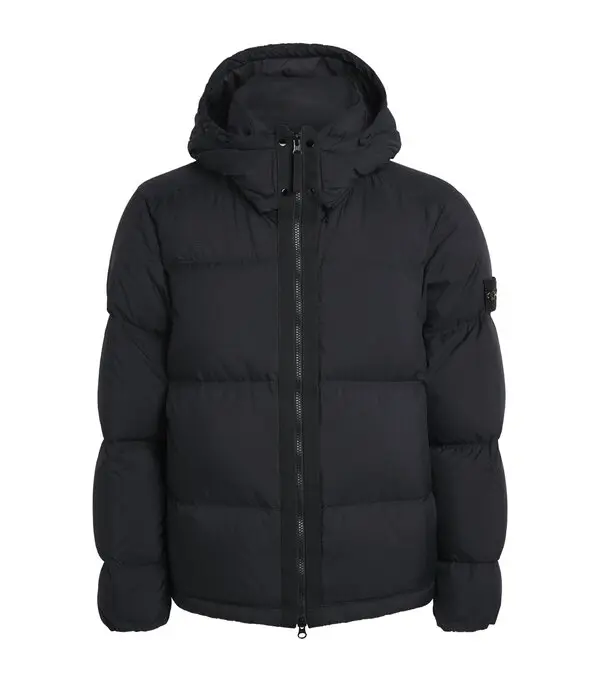 Stone Island Ripstop Down-padded Coat - Black