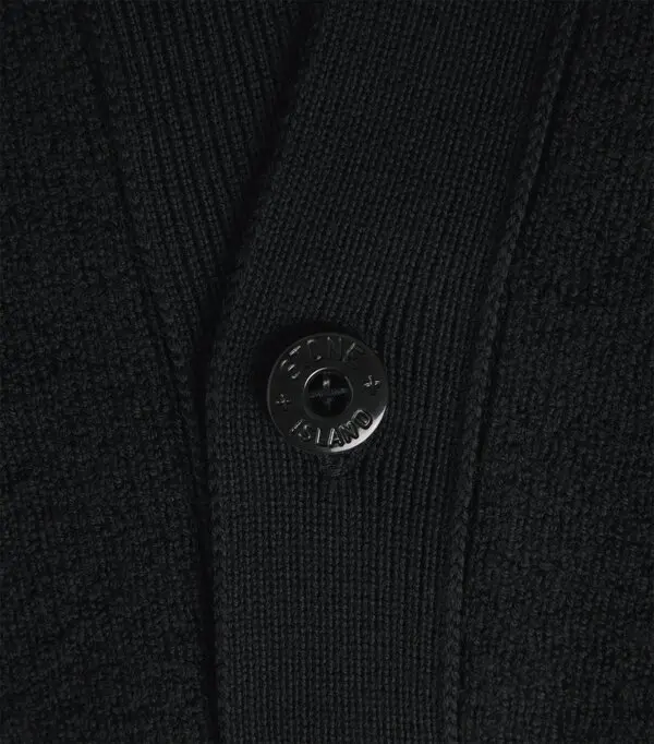 Stone Island Virgin Wool Compass Cardigan