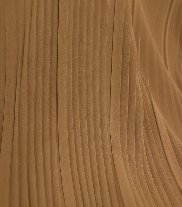 Max Mara Chiffon Plissé Pleated Trousers