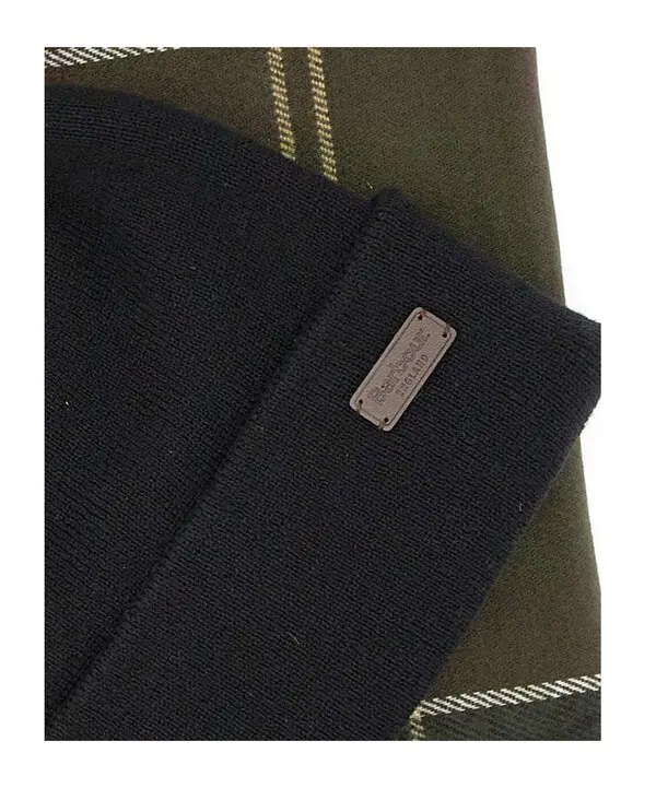 Barbour Tartan Scarf And Beanie Set