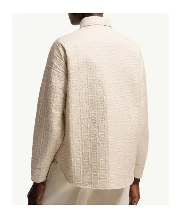 Moncler Chain Quilted Padded Shirt Jacket