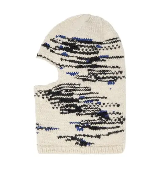 Stella McCartney Stella Shared 3 Wool Knit Balaklava Hat - White