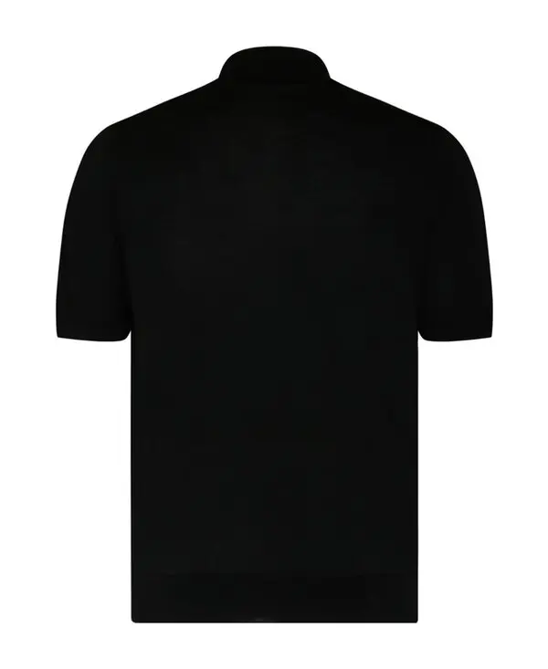 Prada Half-zipper Short-sleeved Polo Shirt - Black