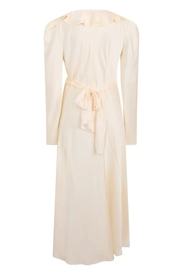 Philosophy Di Lorenzo Serafini Wrap Long-sleeved Dress - Ivory