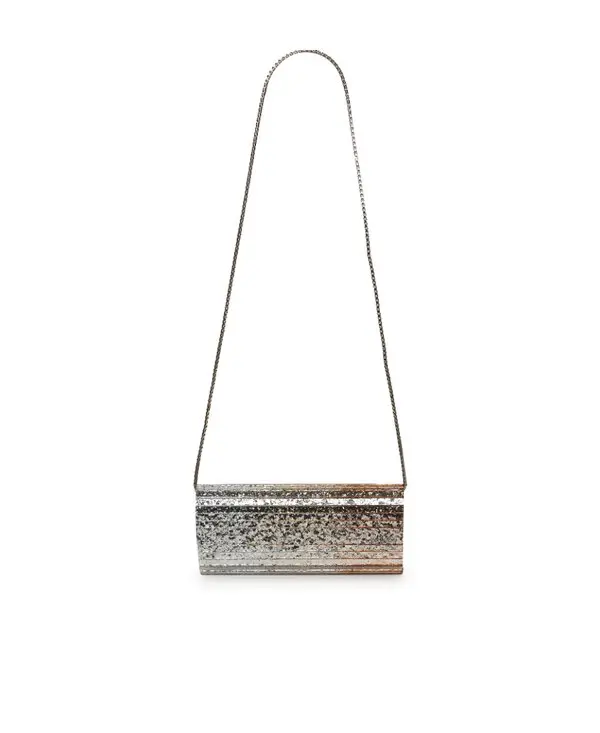 JIMMY CHOO Sweetie Glitter Chain-linked Clutch Bag