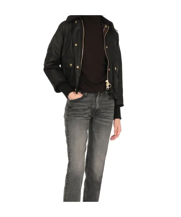 Barbour Cropped Beadnell Waxed Jacket