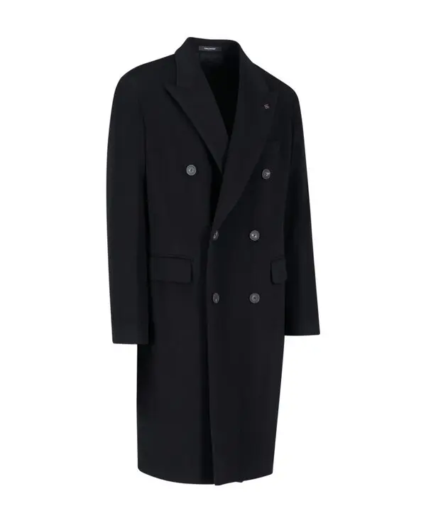 Tagliatore Flap-pocketed Double-breasted Coat