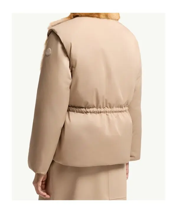 Moncler Blaireau 2-in-1 Shearling Down Jacket