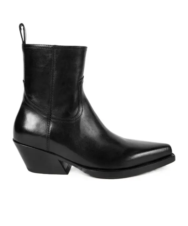 ANN DEMEULEMEESTER Imme Pointy Ankle Boots - Black