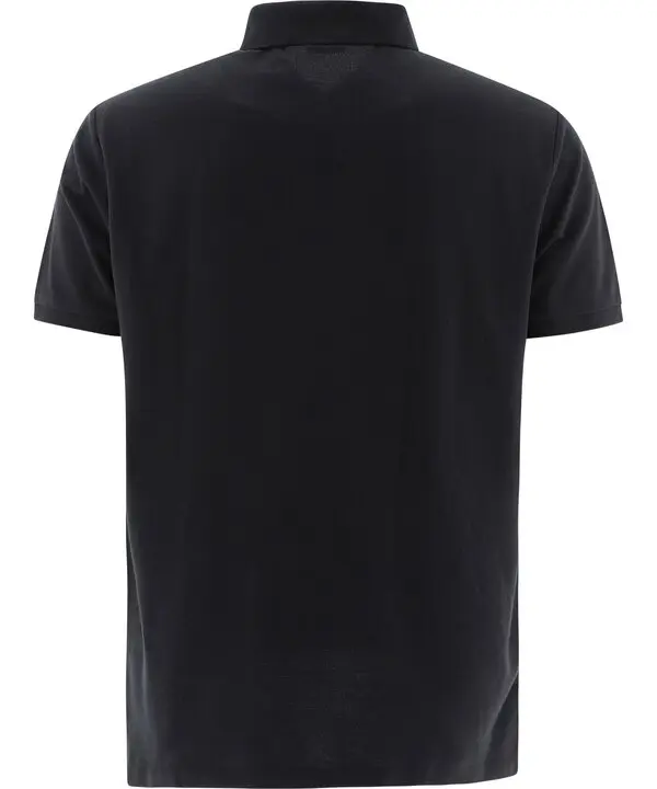 Polo Ralph Lauren Logo Embroidered Polo Shirt - Black