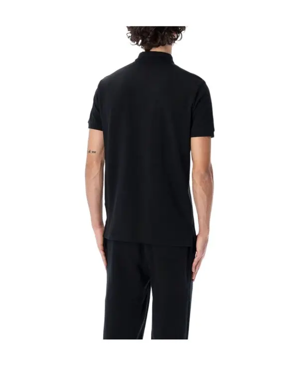 Polo Ralph Lauren Logo Embroidered Polo Shirt - Black