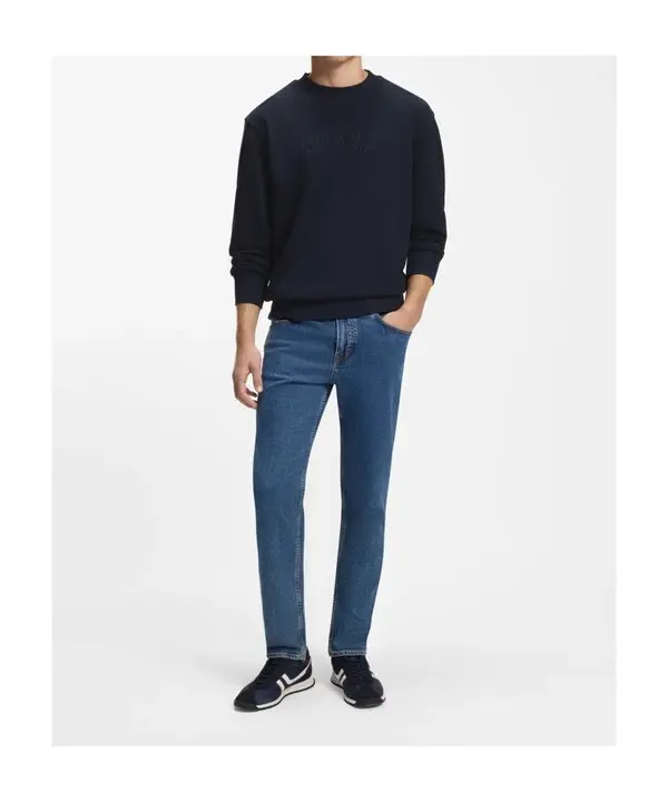 Hugo Boss Relaxed-fit Sweatshirt With Embroidered Logo