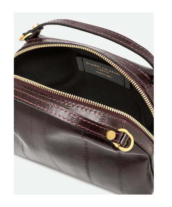 GIANNI CHIARINI Zippered Shoulder Bag - Black
