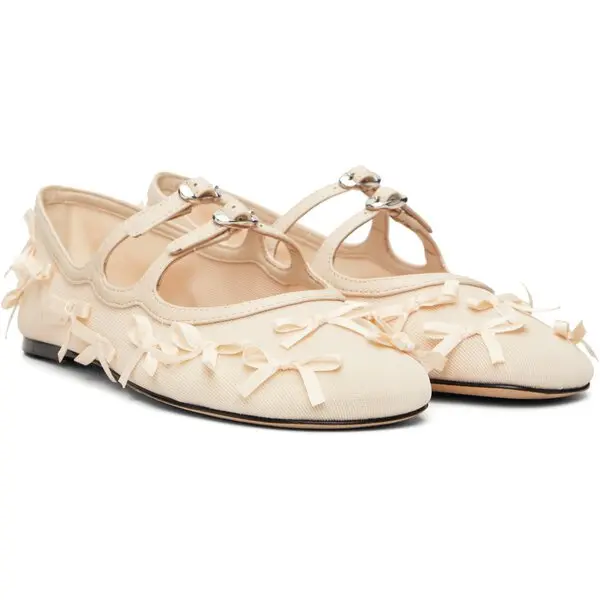 Marc Jacobs The Bow Mesh Kiki Ballet Flats