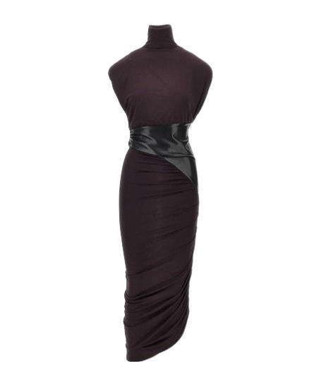 Andamane Turtleneck Dress - Black