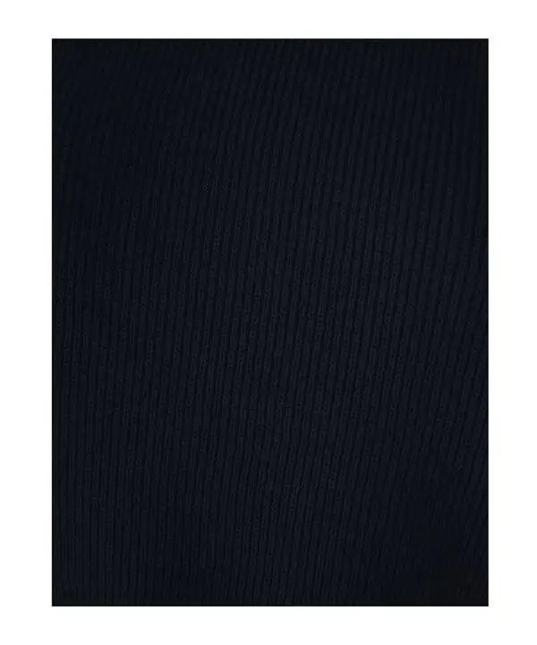Malo Ribbed Cropped Sweater - Black