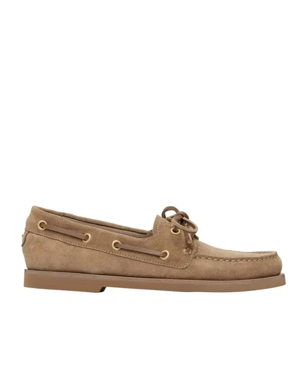 GIANVITO ROSSI Vandée Boat Shoes - Camel