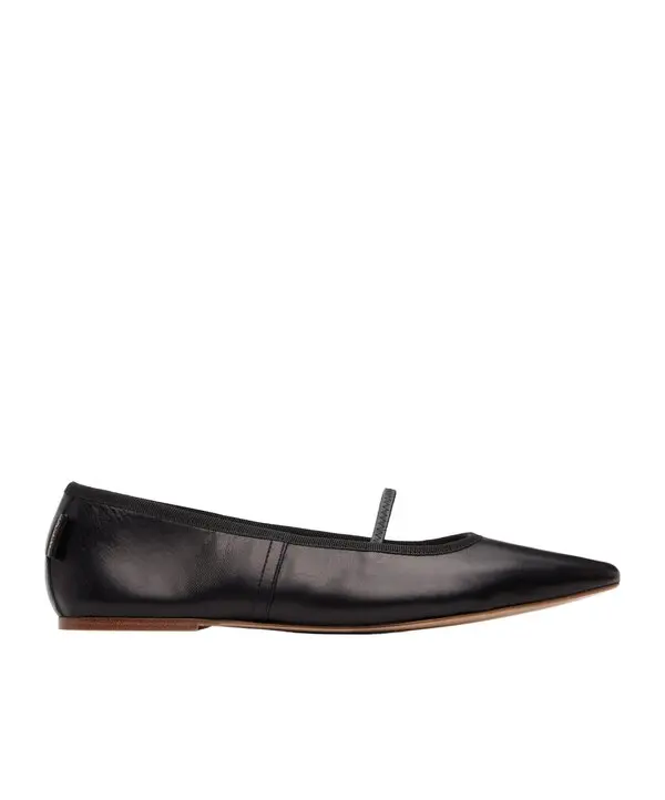 A.p.c. Swan Ballet Flats - Black