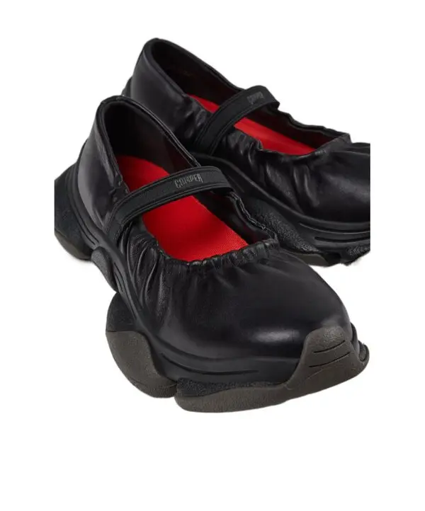 Camper Karst Two-strap Ballet Flats - Black