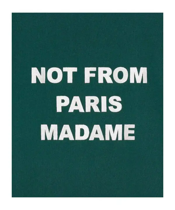 Drole De Monsieur Not From Paris Madame" Slogan Sweatshirt