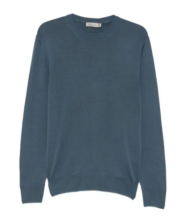 Canali Crew Neck Long Sleeve Knit Top - No