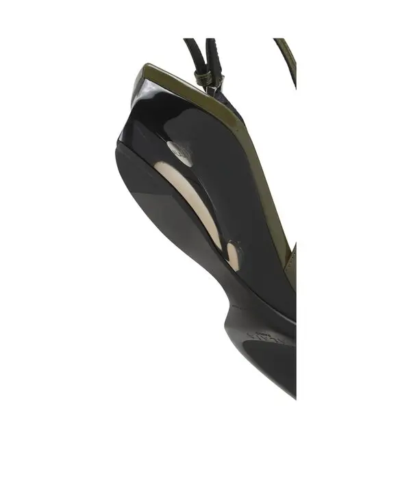 Alaïa Invisible Wedge Slingbacks In Patent Calfskin