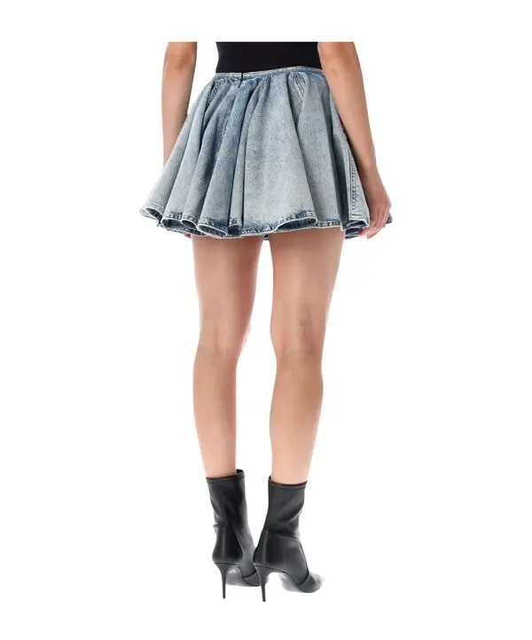 HAIKURE Ziggy Wide Pleated Mini Skirt
