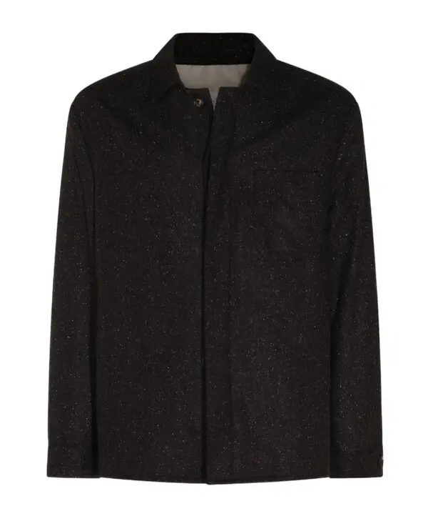 Eleventy Speckled Shirt Jacket