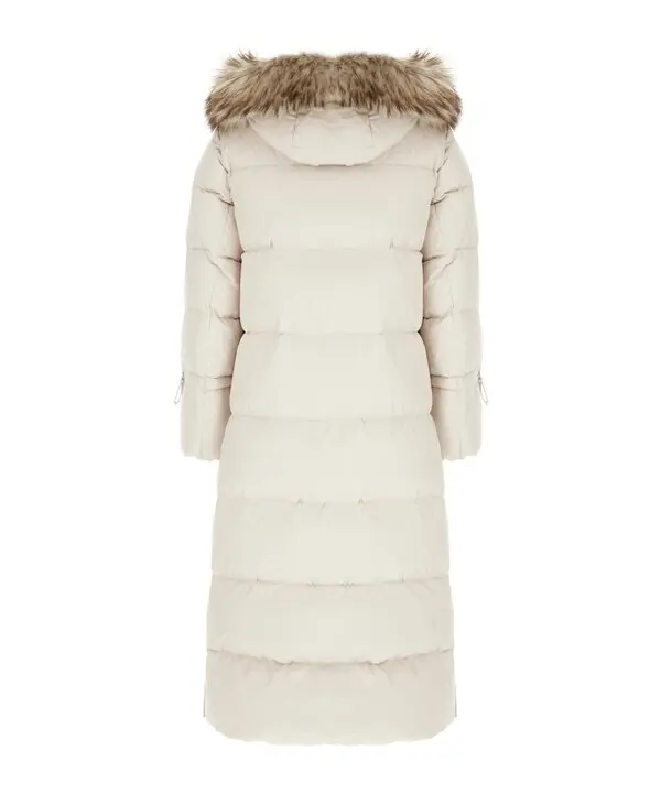 MOORER Long Hooded Quilted Down Coat