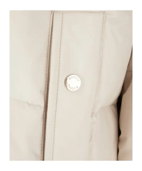 MOORER Long Hooded Quilted Down Coat