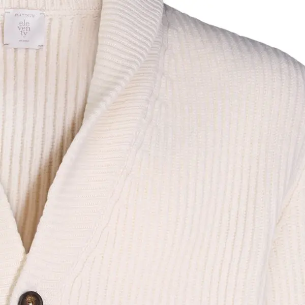 Eleventy Shawl Collar Buttoned Cardigan - Off-white