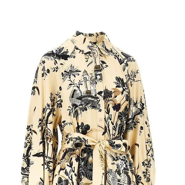 Etro Printed Tiered Maxi Dress