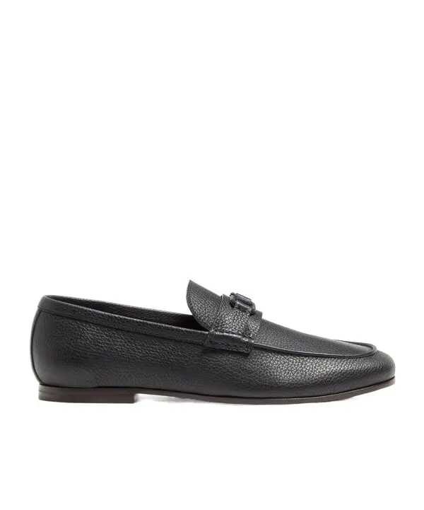 Valentino Garavani Vlogo Signature Deer Leather Loafer