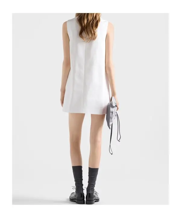 Prada Chino Zipper Mini-dress