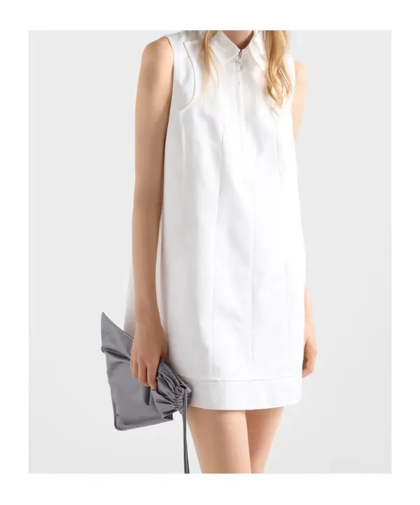 Prada Chino Zipper Mini Dress