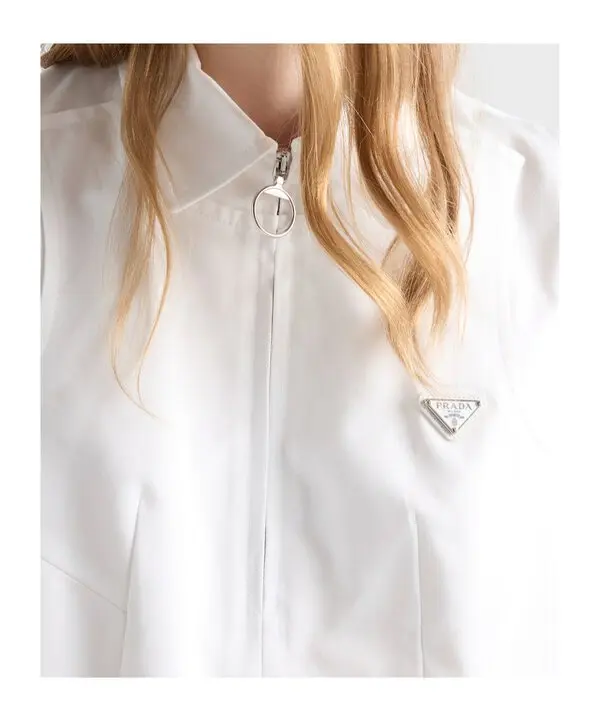 Prada Chino Zipper Mini Dress