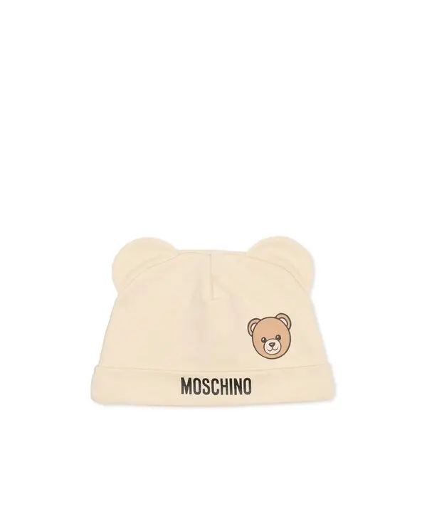 Moschino Teddy Bear-print Beanie Set