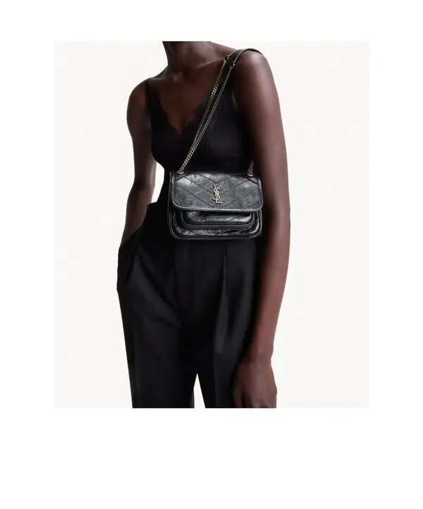 Saint Laurent Niki Mini Bag In Vintage Leather