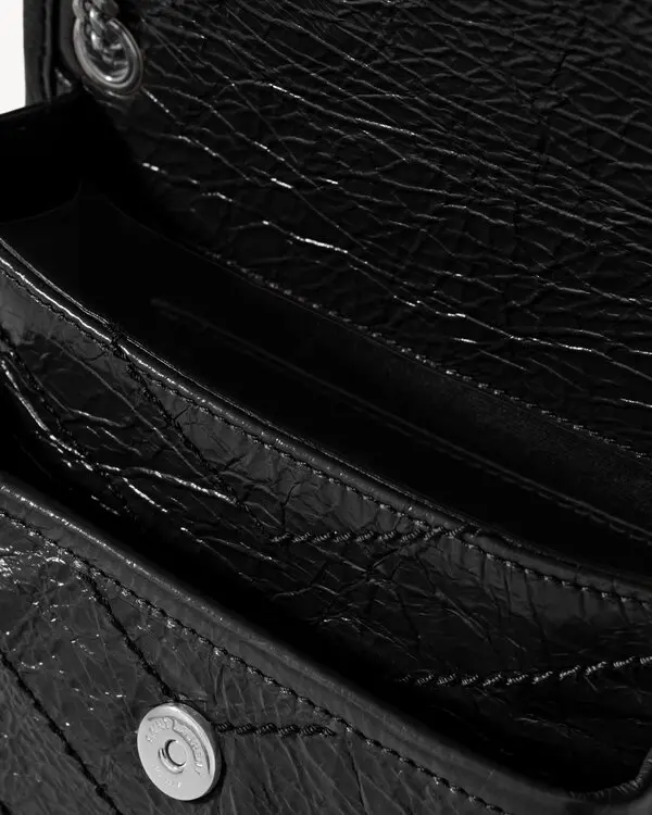 Saint Laurent Niki Mini Bag In Vintage Leather