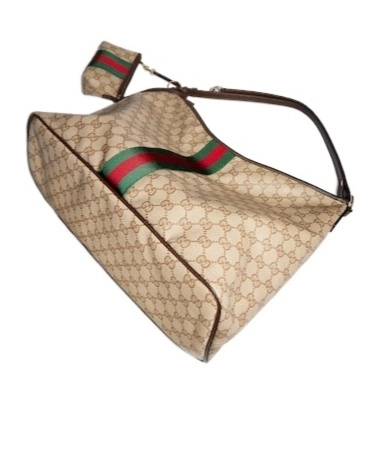 Gucci Large Shoulder Bag With Web Detail