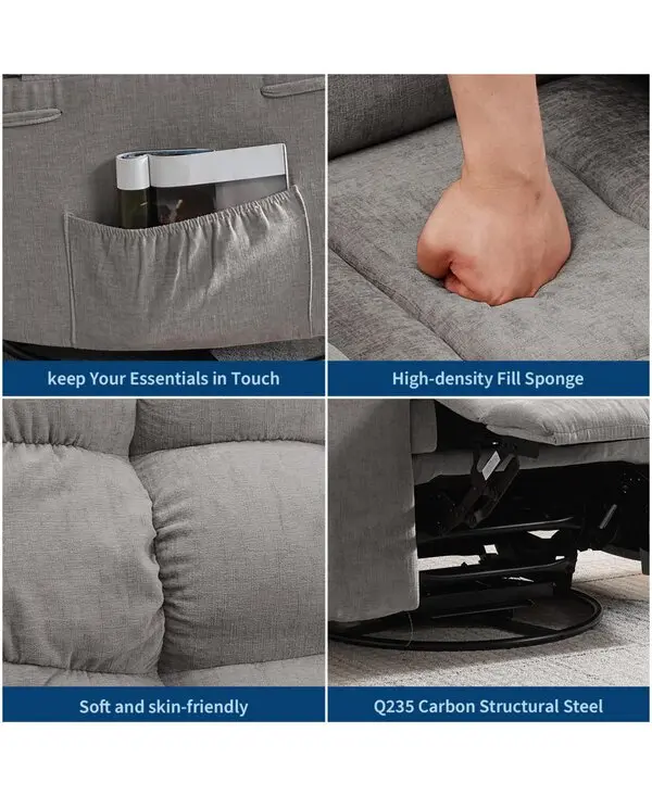 GAOMON 360degree Swivel Recliner Sofa