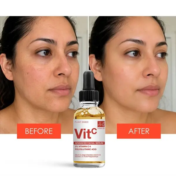 DR. BOTANICALS Advanced Facial Serum 3 Percentage Vitamin C And Polyglutamic Acid 30milliliter