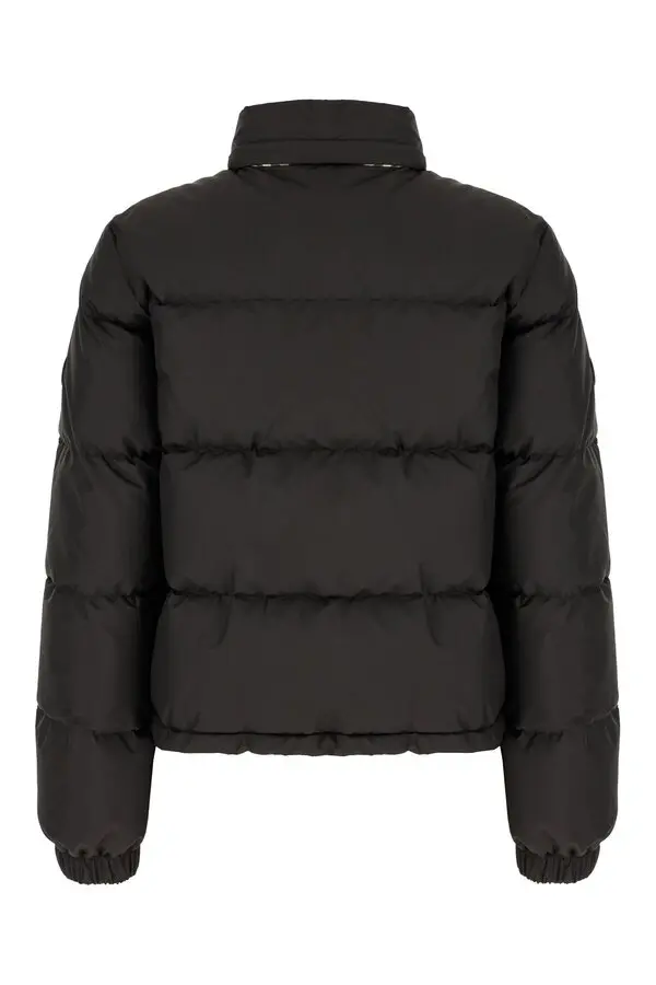 Burberry Padded Jacket With Classic Check Trim - Multicolor