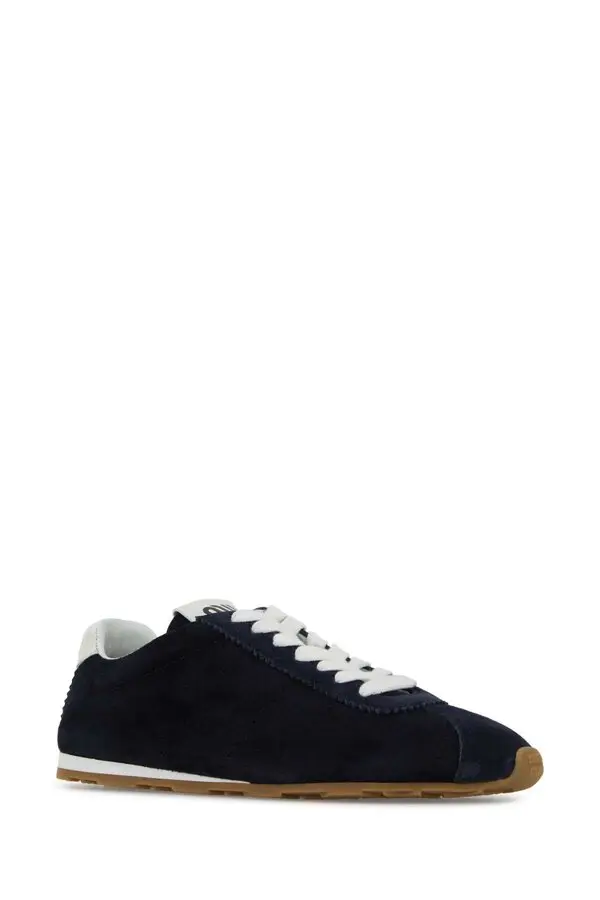 Miu Miu Navy Suede Sneakers
