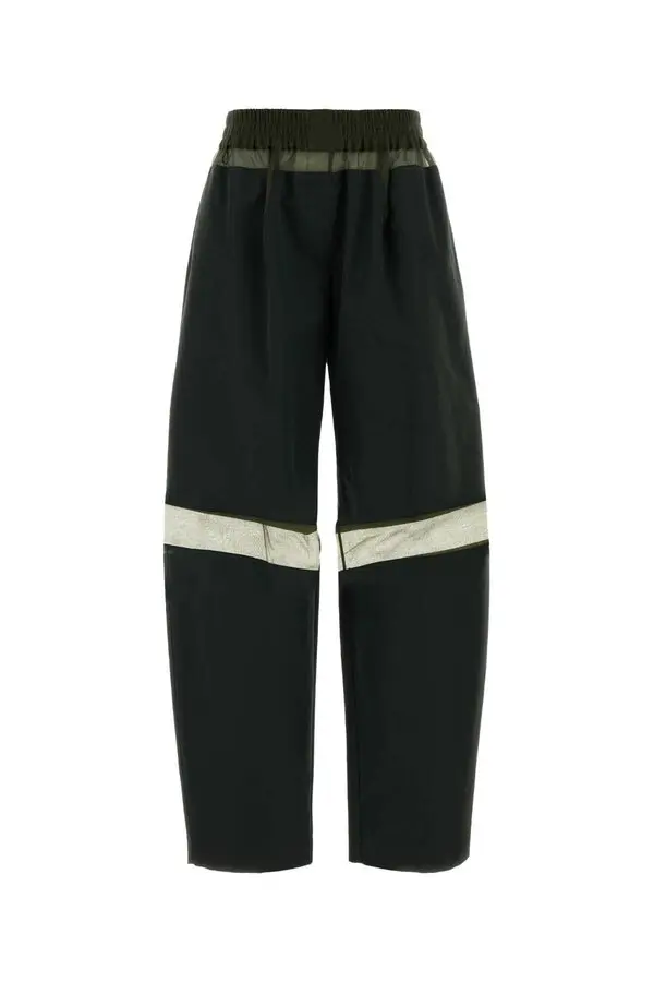 Fendi Cotton Blend Cargo Pants - Green