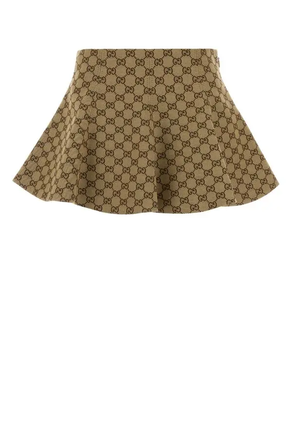 Gucci Gg Fabric Mini Skirt