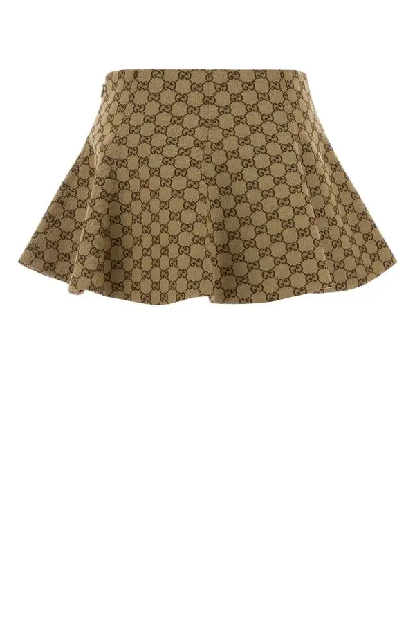Gucci Gg Fabric Mini Skirt